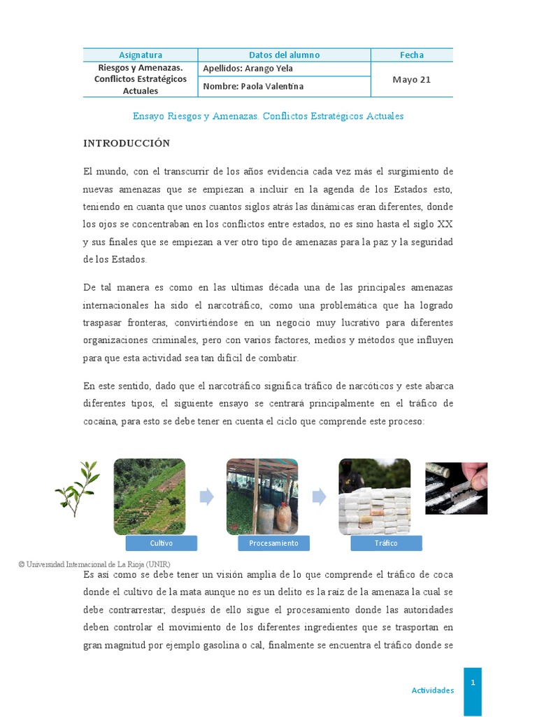 Musegint07 Act02 | PDF | Comercio ilegal de drogas | Colombia