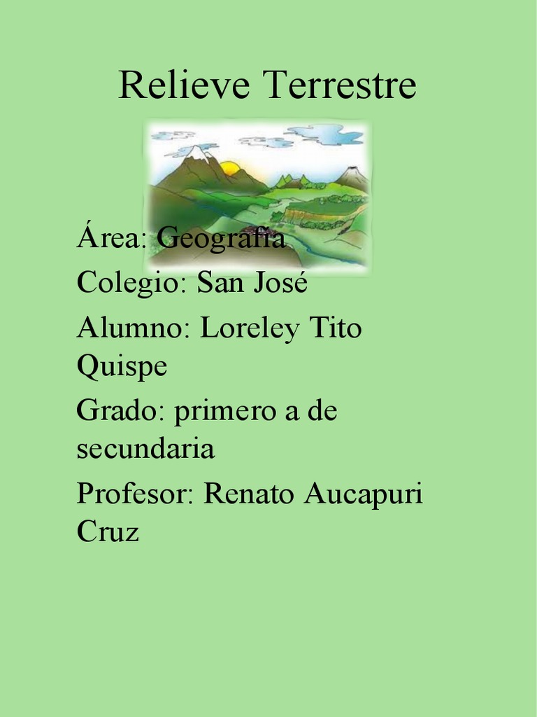 Relieve Terrestre | PDF
