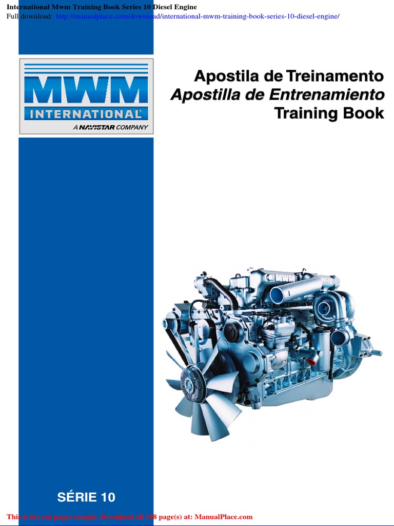 International MWM Training Book Series 10 Diesel Engine | PDF | Motores | Bens manufaturados