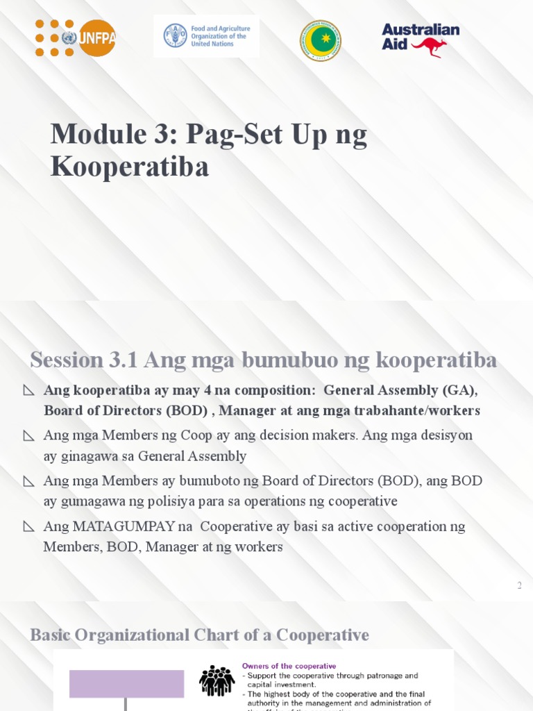 Module 3 Pag-Set Up NG Kooperatiba | PDF