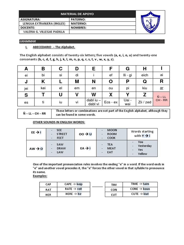 SM - Pronunciación | PDF | Alphabet | Latin Script