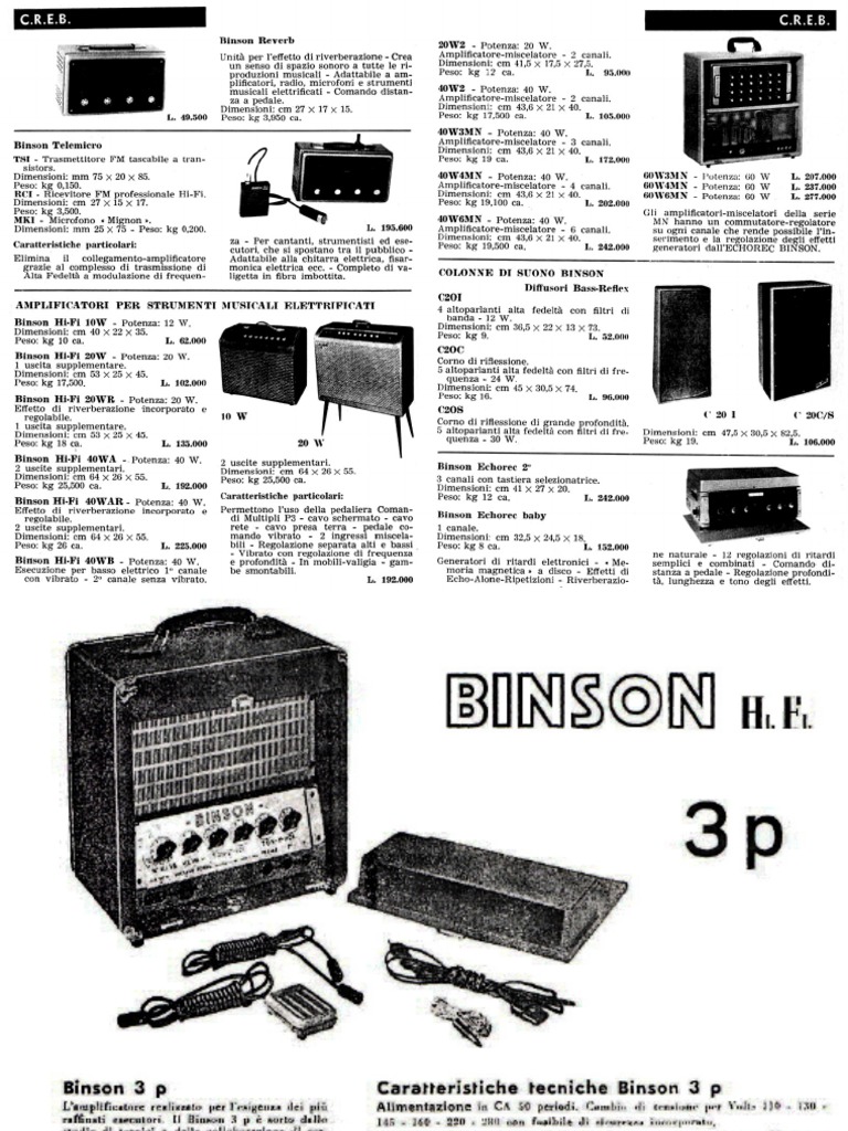 8 Binson Cataloghi | PDF