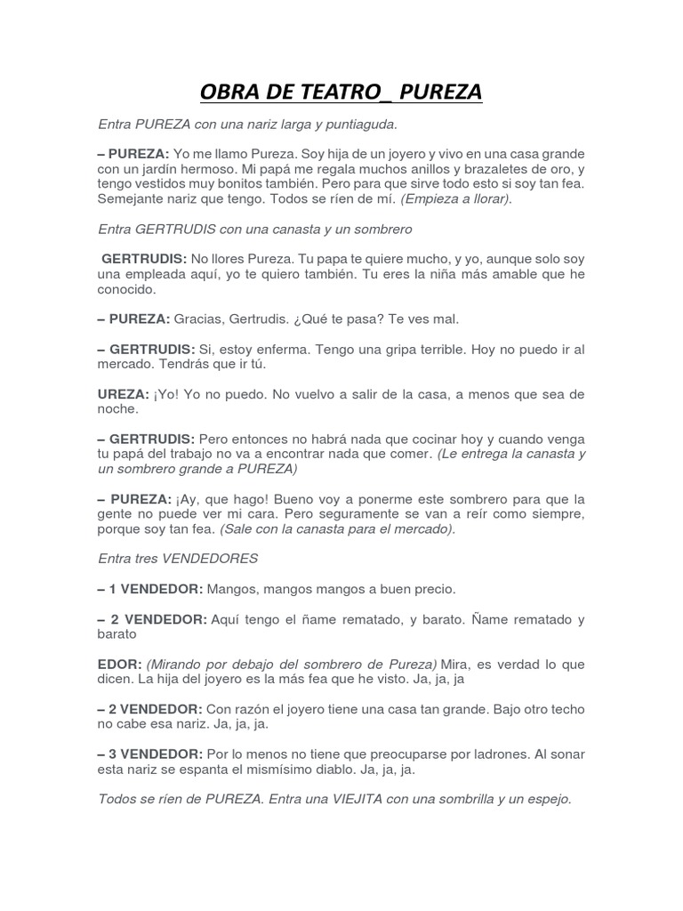 OBRA DE TEATRO | PDF