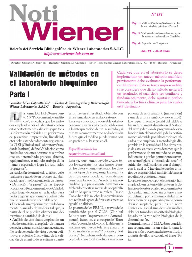wiener | PDF | Experimentar | Science