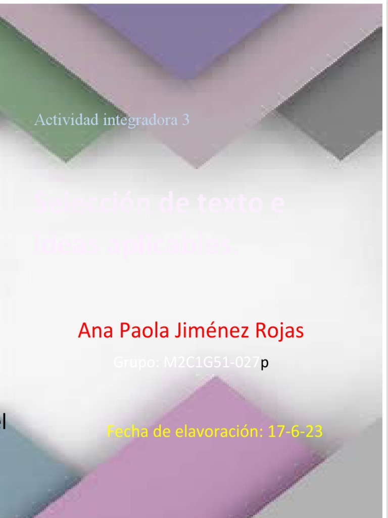 Actividad Integradora 3 Modulo 2 | PDF