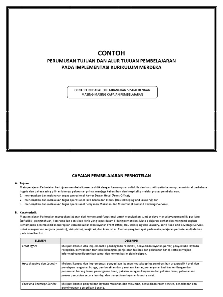 Contoh Tp-Atp-Kktp-Dan Rencana Asesmen | PDF