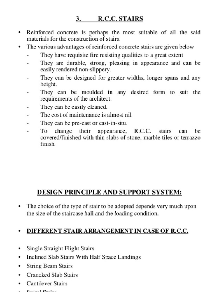 RC Staircase Detailing | PDF
