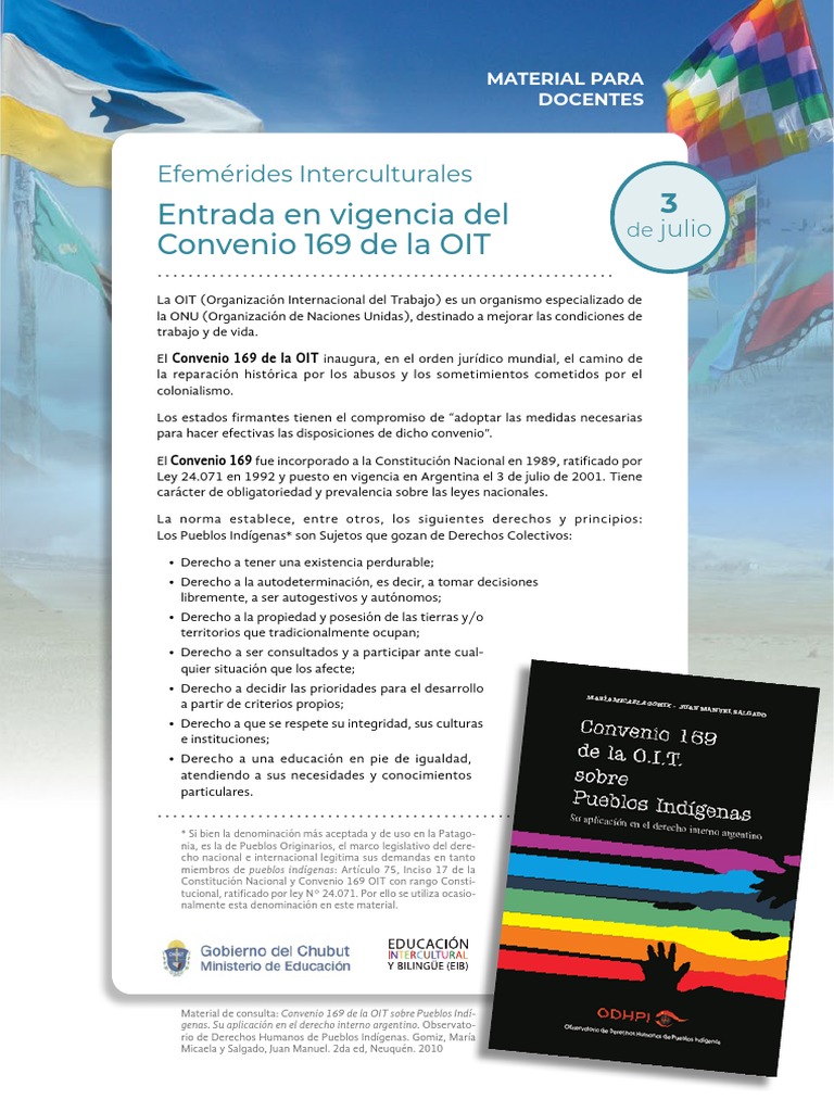 EIB-Actividades-Efemerides-Interculturales-3-de-Julio-Convenio-169-OIT-2022 | PDF | Organización ...