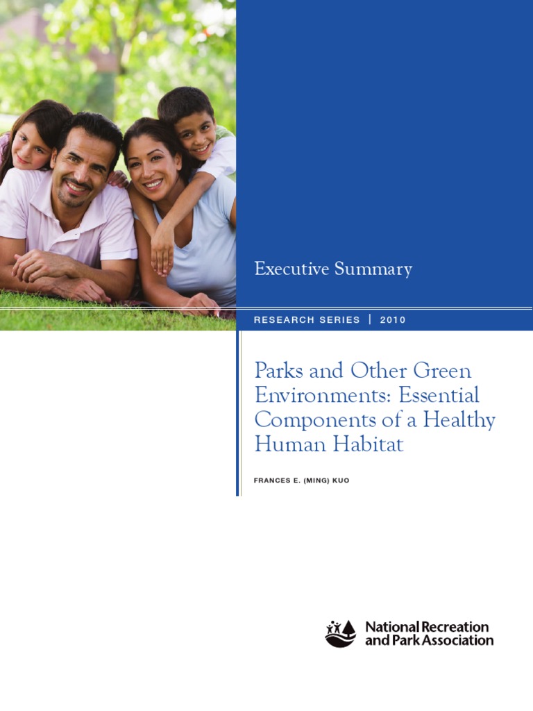 Benefits of Parks for Human Health | PDF | Stress (Biology) | Aggression