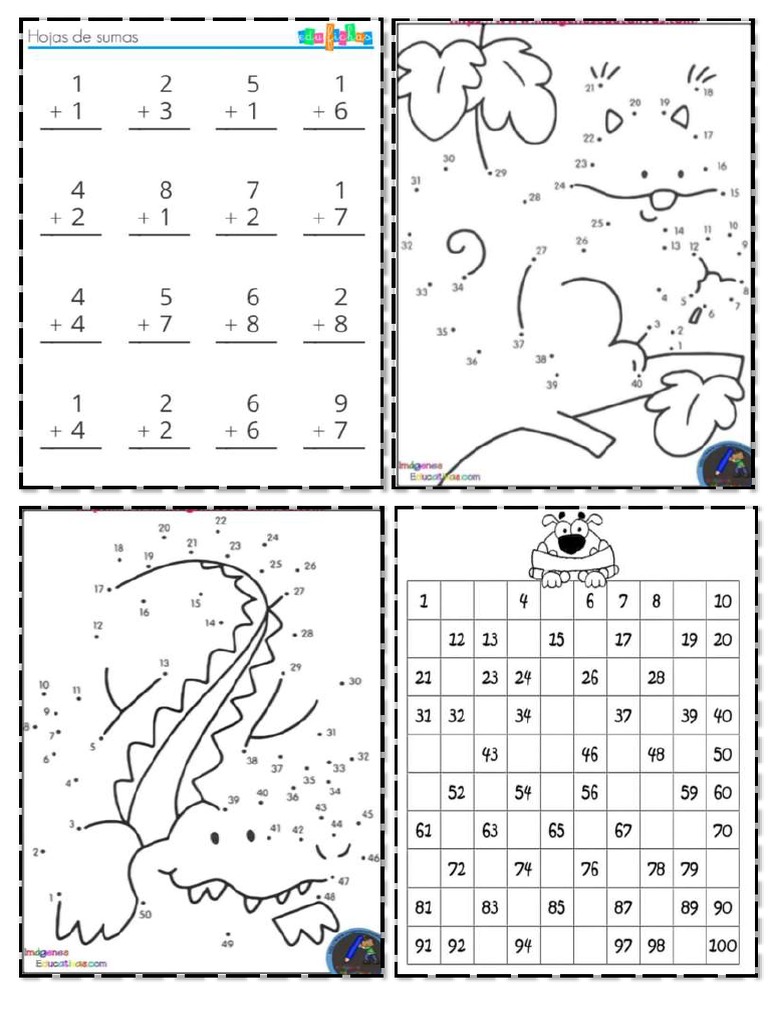 Hoja de Trabajo Matematica Primer Grado - 230624 - 151248 | PDF
