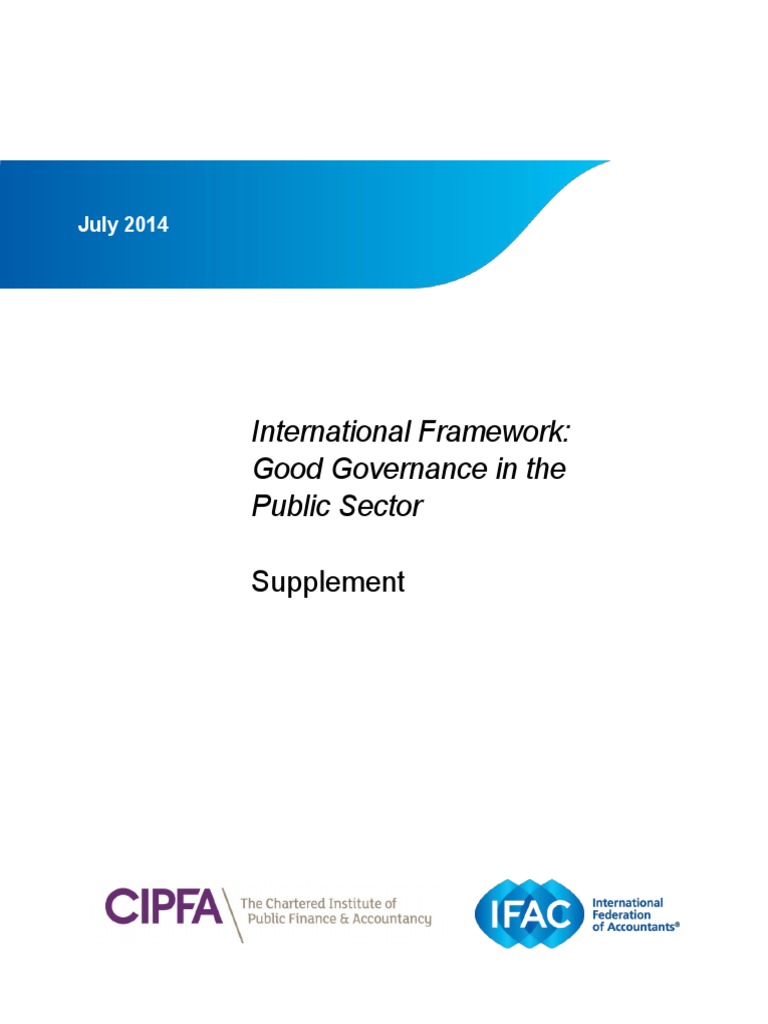 International Framework Good Governance in The Public Sector Supplement ...