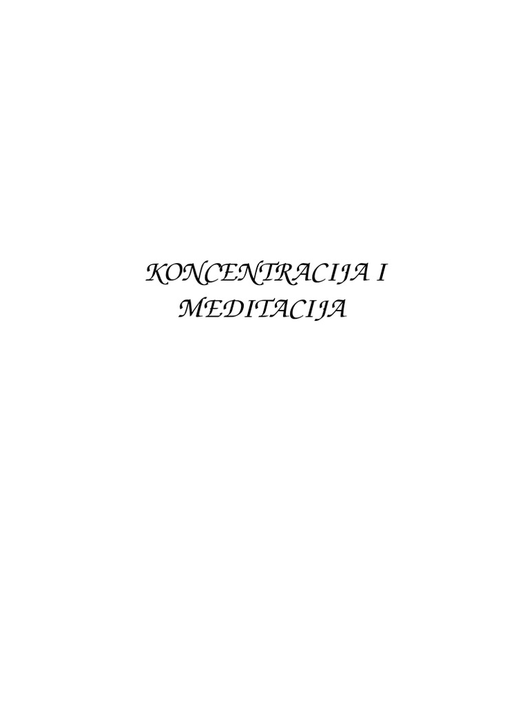 Koncentracija | PDF