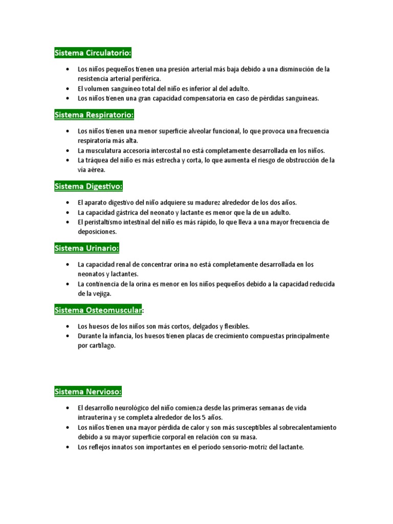 Niño y Adol Resumen1 | PDF | Juventud | Vacunas