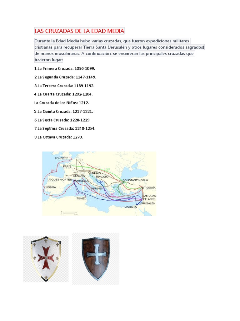 Las Cruzadas | PDF | Cruzadas | Caballeros templarios