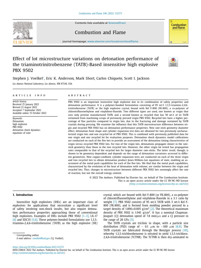 Effect of Lot Microstructure Variations On Detonation | PDF | Physical ...