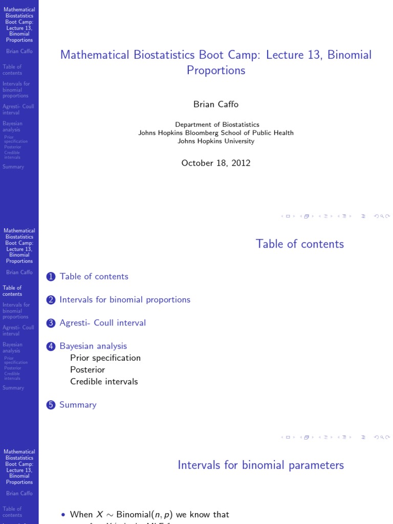 Lecture 13 Pdf Bayesian Inference Biostatistics