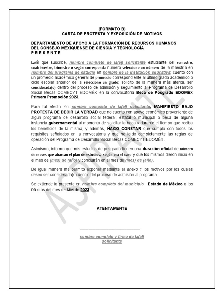 Formato B | PDF | México | Plan de estudios
