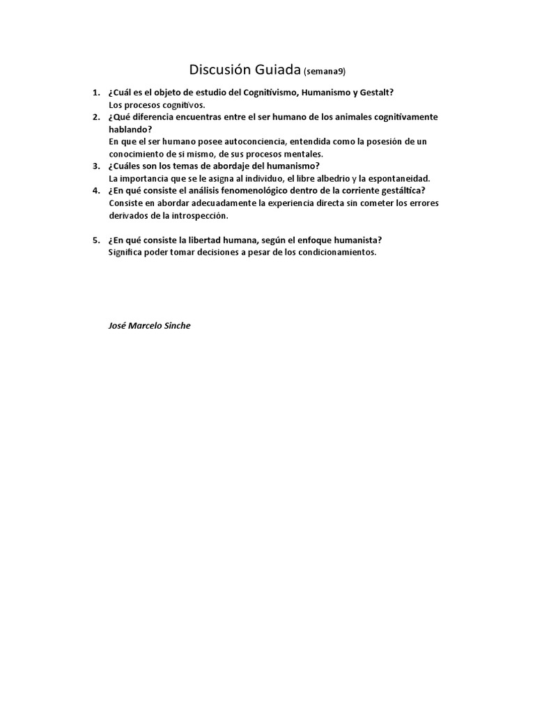 Discusión Guiada Intro, Semana 9 | PDF