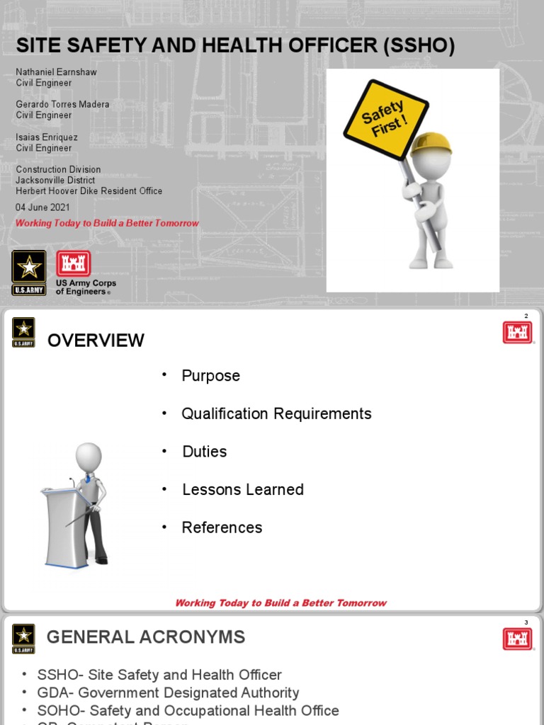 Site Safety and Health Officer (SSHO) | PDF | Occupational Safety And Health | Occupational ...