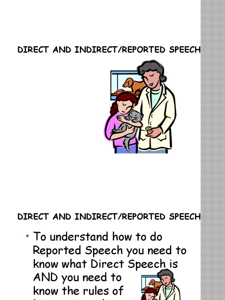 Direct vs. Indirect Speech Guide | PDF | Quotation Mark | Grammatical Tense