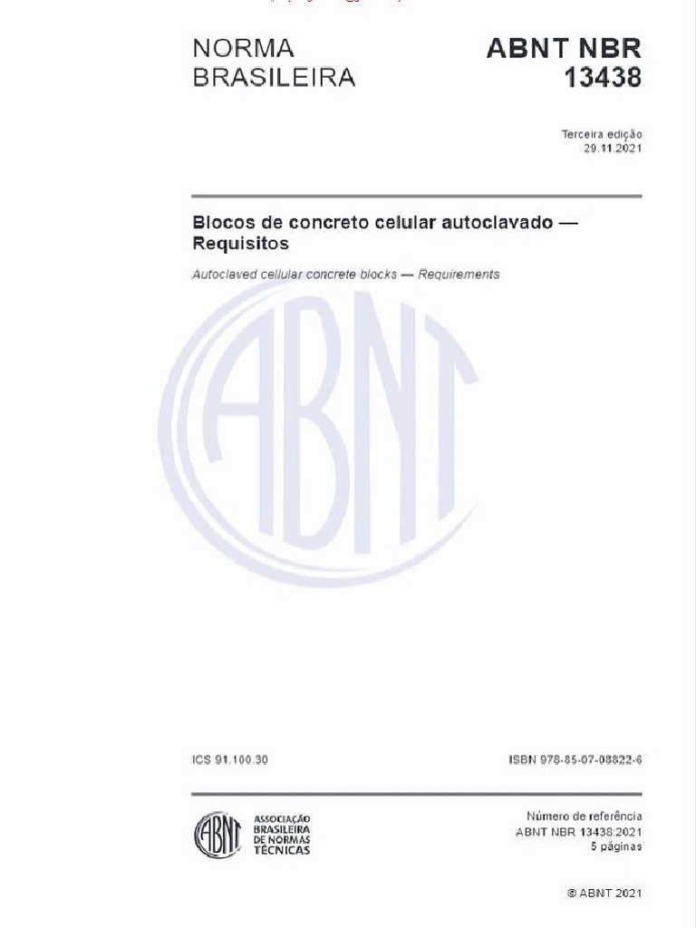 NBR 13438 | PDF