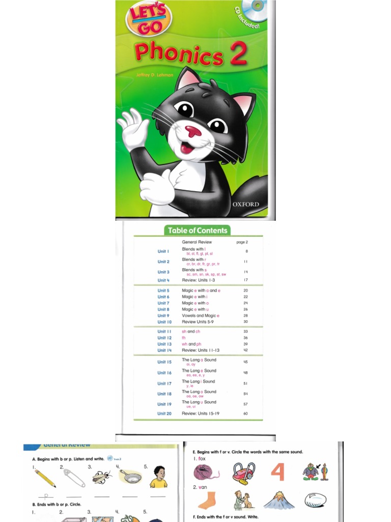 Let's Go Phonics 2 Worksheets | PDF