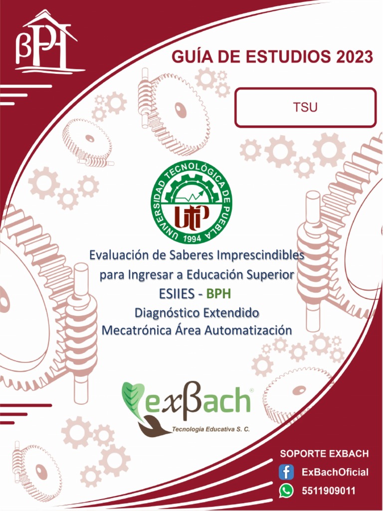 Guía de Estudio ESIIES TSU 2023 UTP Mecatrónica Área Automatización | PDF | Matemáticas | Geometría