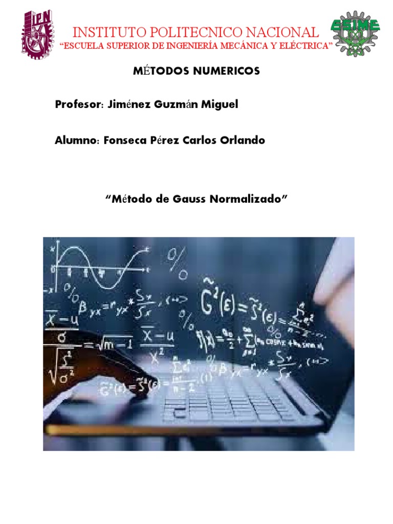 #2 Metodo de Gauss Normalizado | PDF