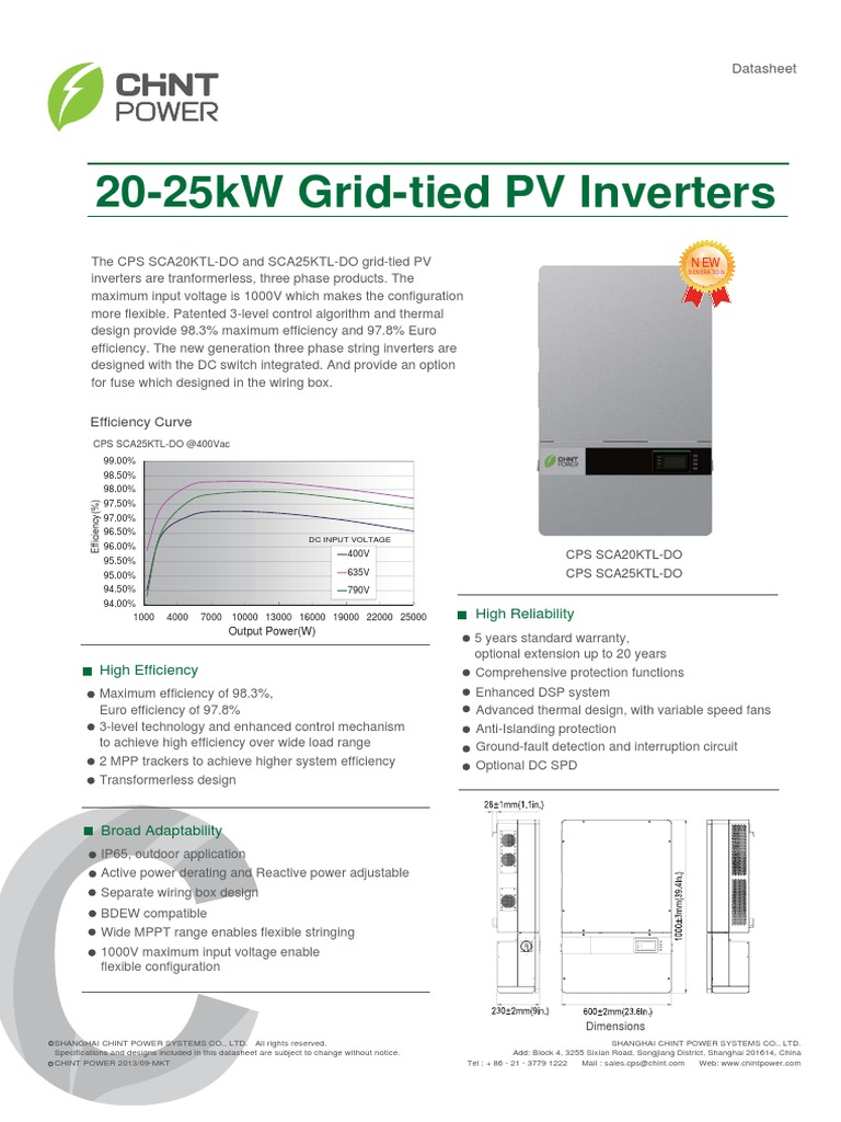2. CHINT_ Inverter_Datasheet-CPS-SCA20-25KTL | PDF | Power Inverter ...