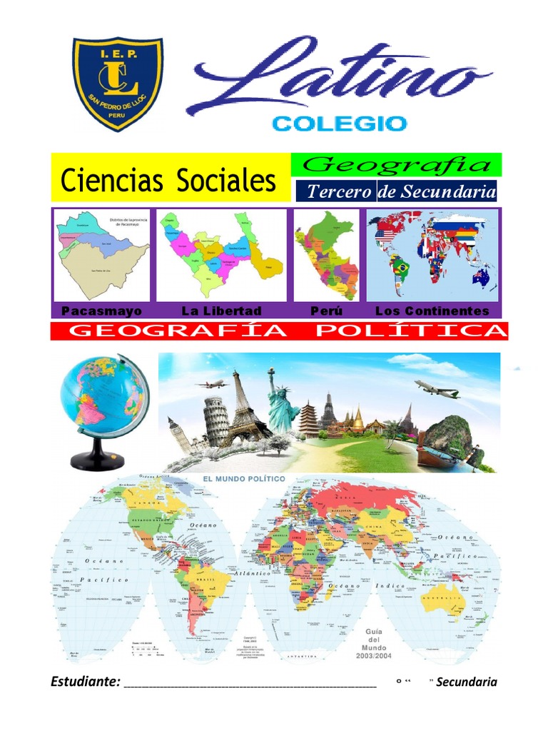 3a y 3b Geografía Mapas | PDF | América del Sur | America latina