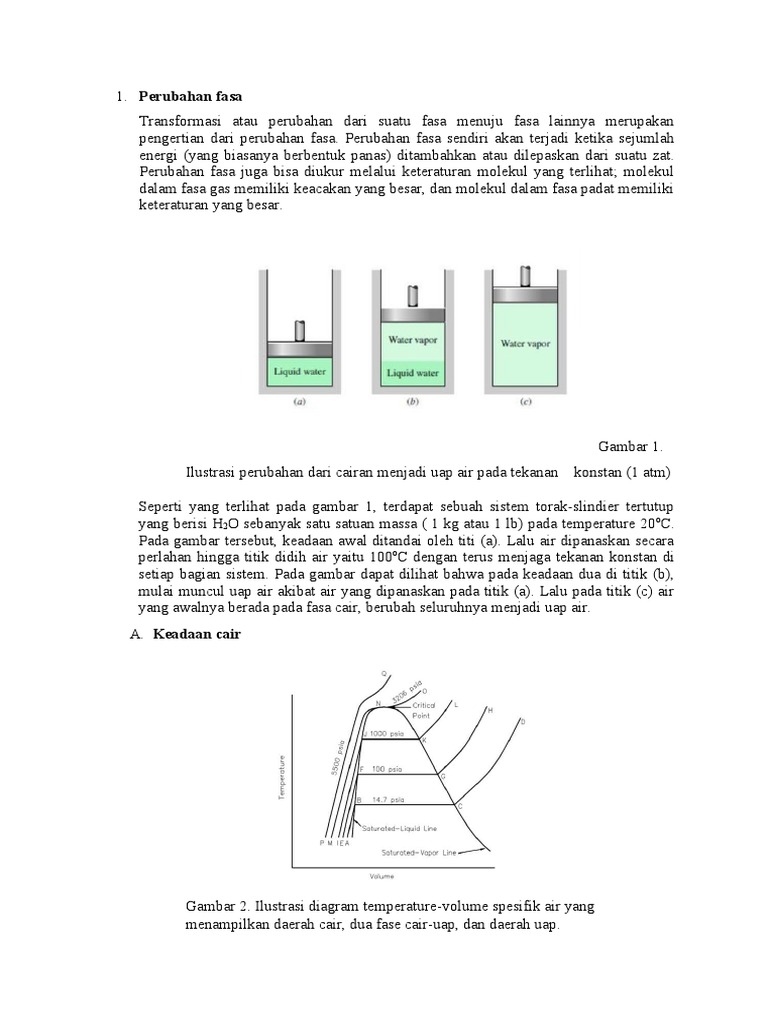 Proses Perubahan Fasa Air dan Diagramnya | PDF