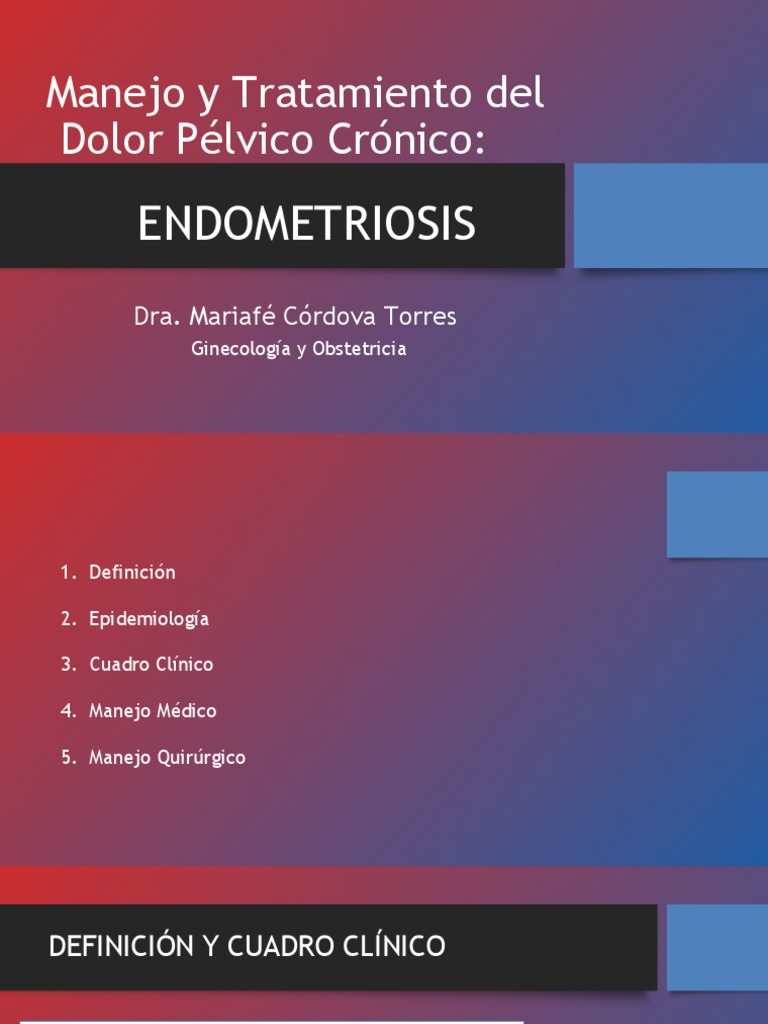 Endometriosis | PDF | Píldora anticonceptiva oral combinada | Control ...