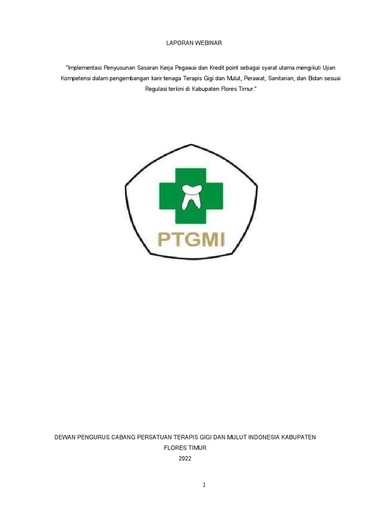 Laporan Webinar PTGMI 10 Des 2022 | PDF