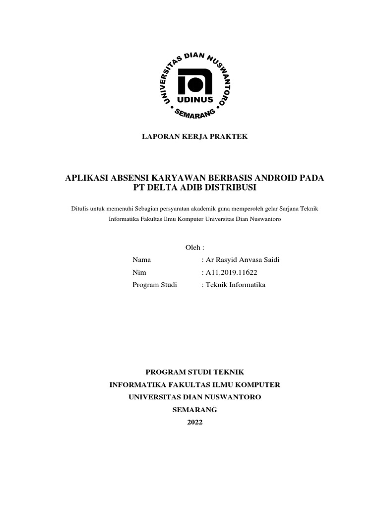 Aplikasi Absensi Karyawan Android | PDF | Teknologi & Rekayasa