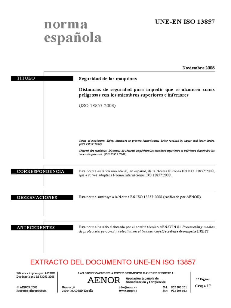 (EX)UNE-EN_ISO_13857=2008 | PDF