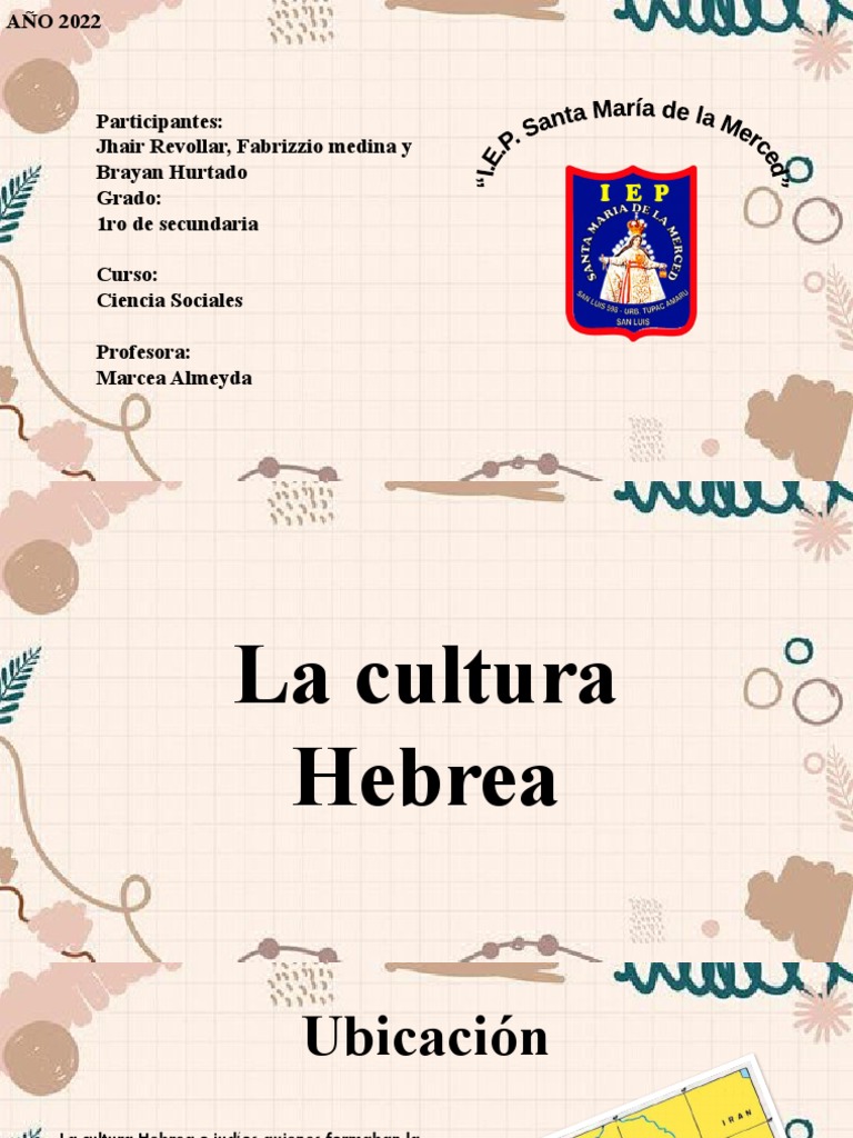 La Cultura Hebrea | PDF | Abrahán | Palestina (Región)