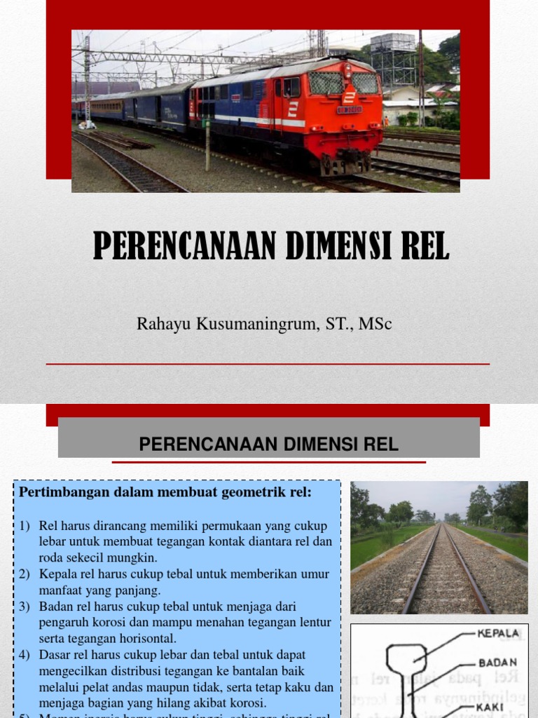 Perencanaan Dimensi Rel | PDF