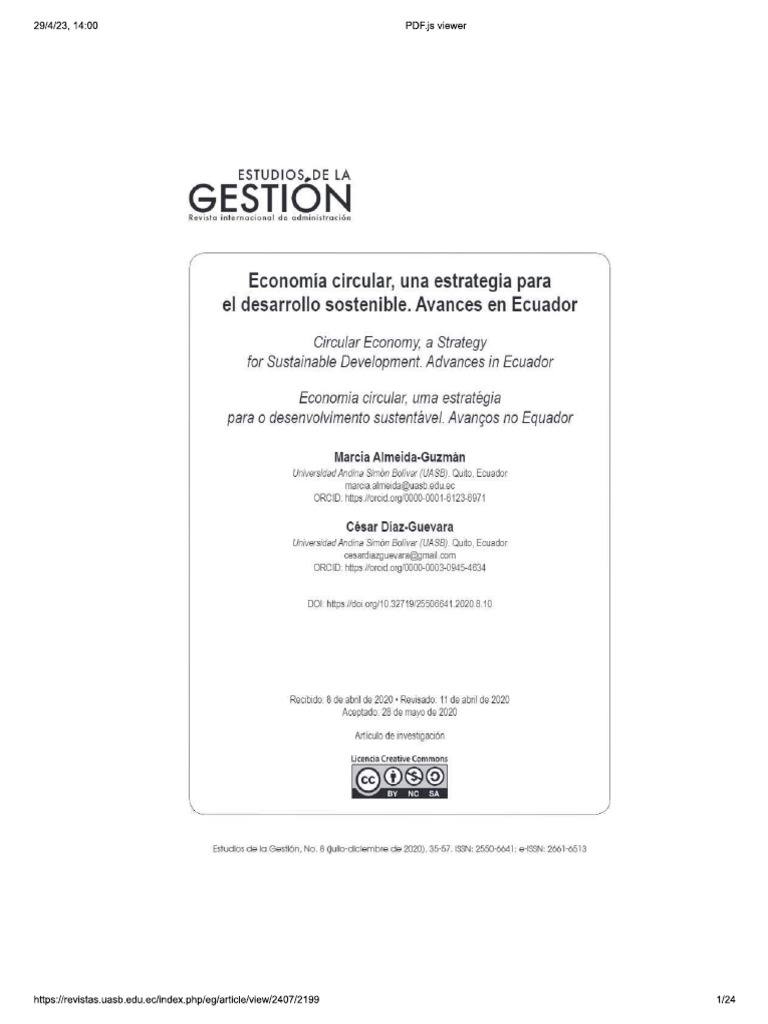 Marcia Almeida-Guzmán 2020 - Ocred | PDF | Sustentabilidad | Ciencias ...