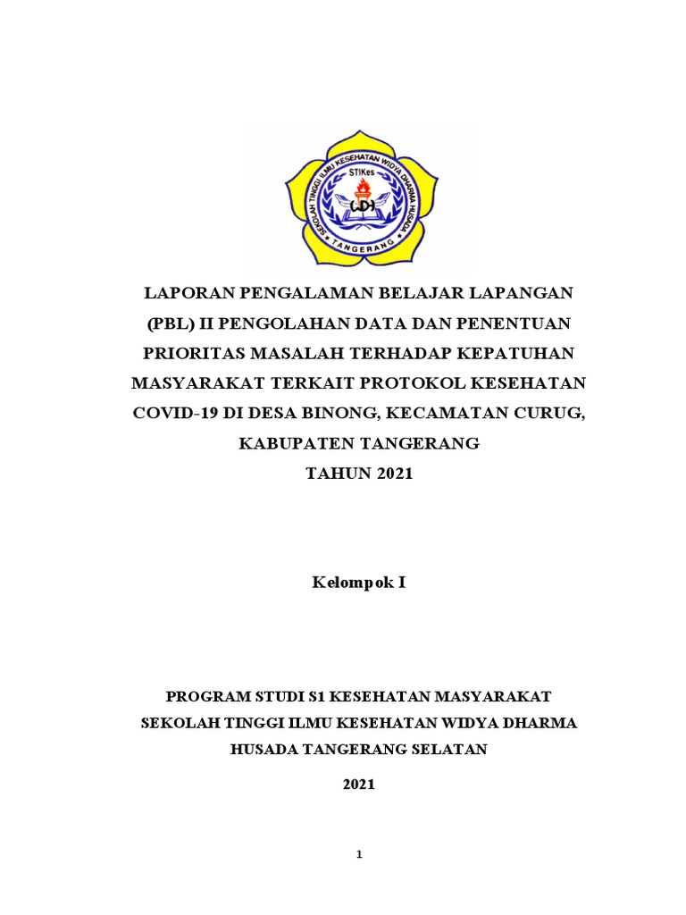 PBL 2 Kelompok 1 | PDF