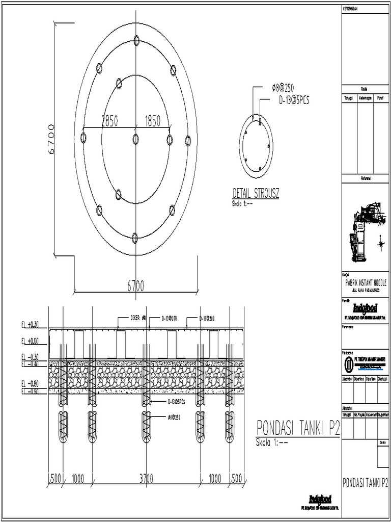 Pondasi Tanki Baru.-p2 | PDF
