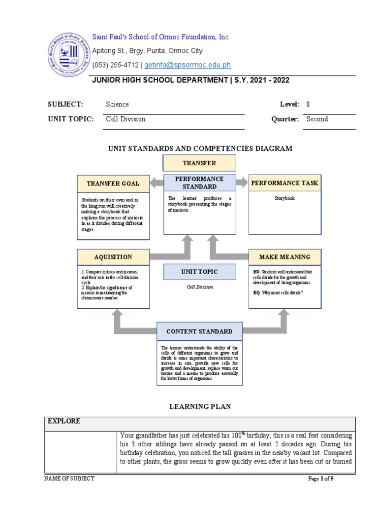 Cell Division | PDF | Meiosis | Mitosis
