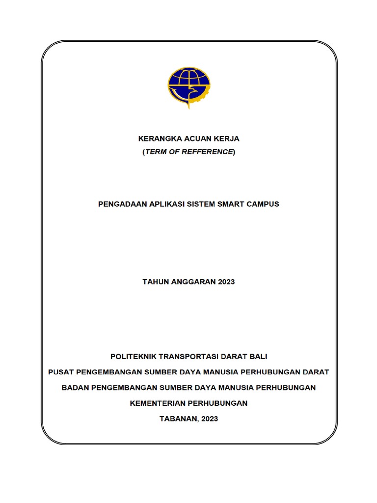 Pengadaan Aplikasi Smart Campus Poltrada | PDF | Bisnis | Teknologi ...