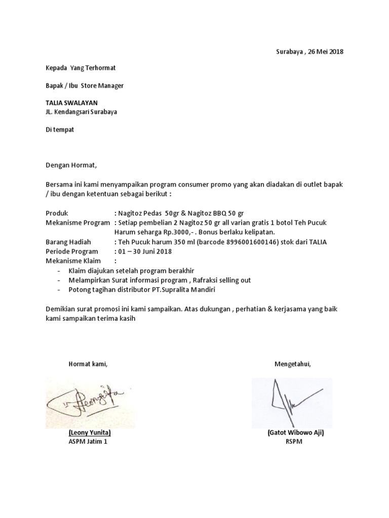 Proposal Program Nagitoz Bonus Teh Pucuk Harum | PDF | Kesehatan Holistik