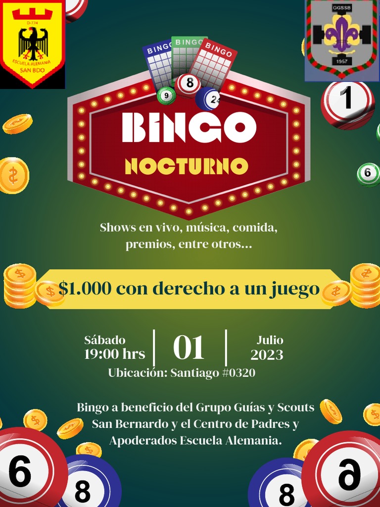 Afiche 1 - Bingo 01 de julio | PDF