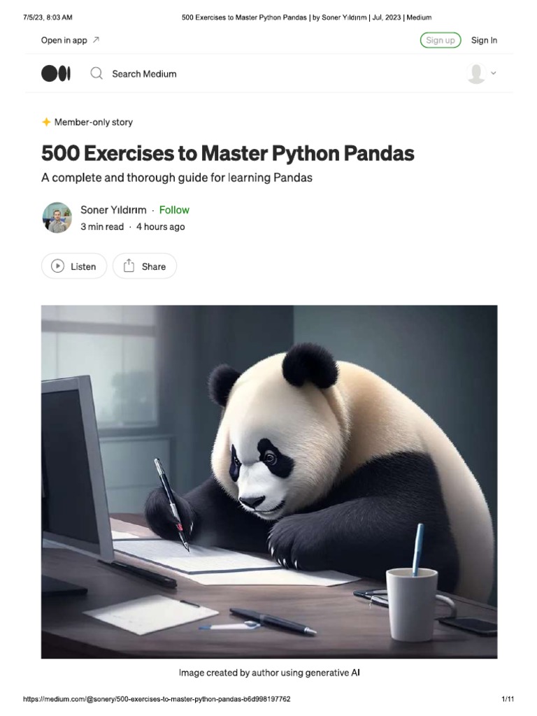 Learning Pandas | PDF