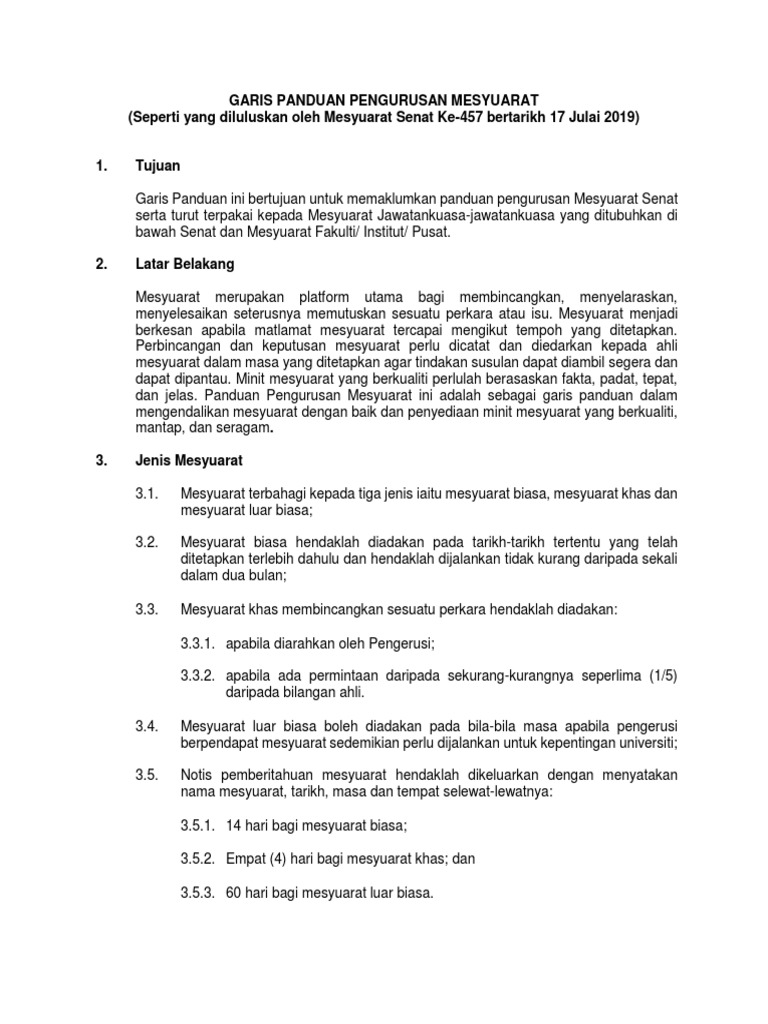 Garis-Panduan-Mesyuarat-1 | PDF
