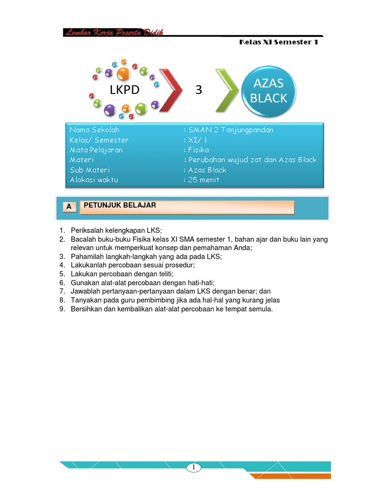 LKPD Azas Black | PDF