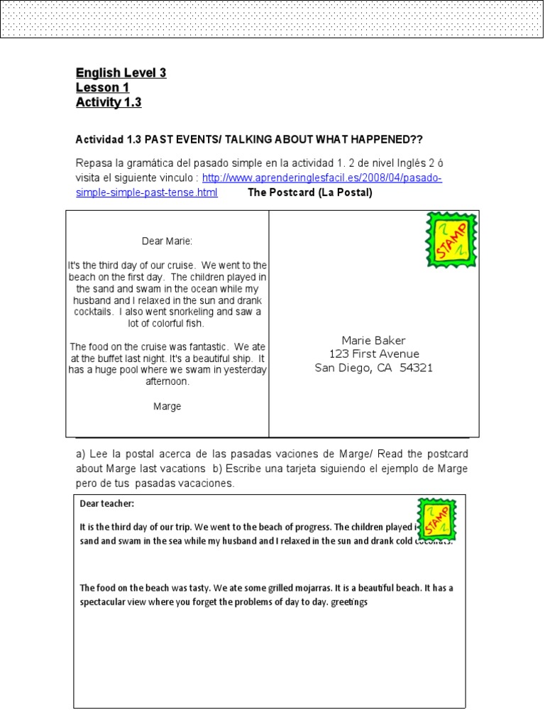 Tarea 3 Ingles | PDF