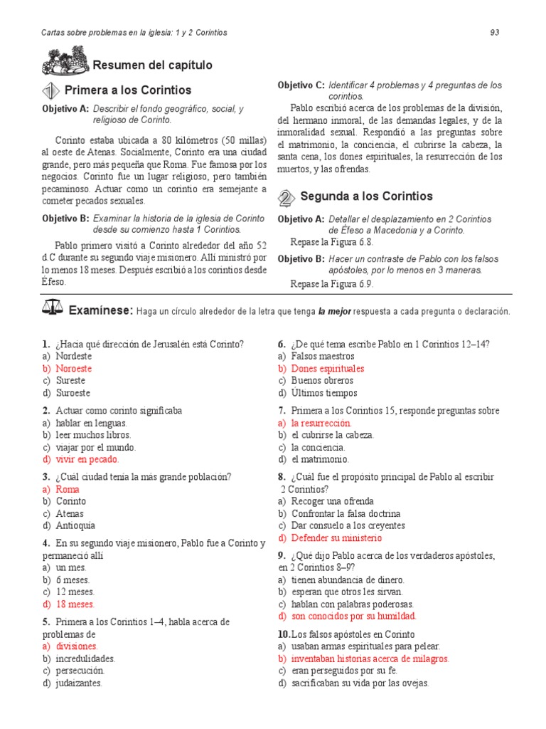 Resumen de 1 y 2 Corintios | PDF | Pablo el apóstol | Primera epístola ...