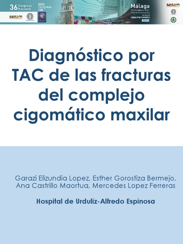 Fracturas del complejo cigomático-maxilar | PDF | Cabeza y cuello ...